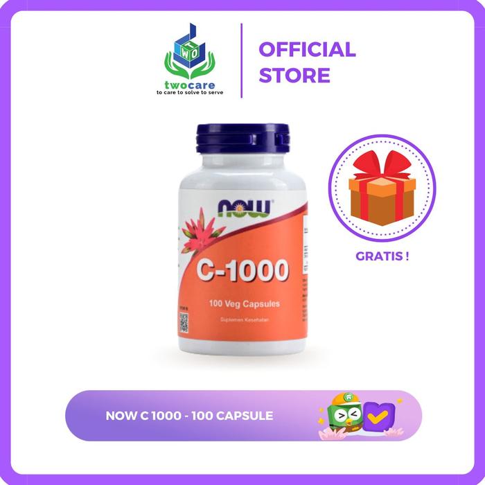 Promo Now Foods C-1000 100 Veg Capsules Now Vit C Vitamin C 1000mg 100 Caps - Kota Medan ...