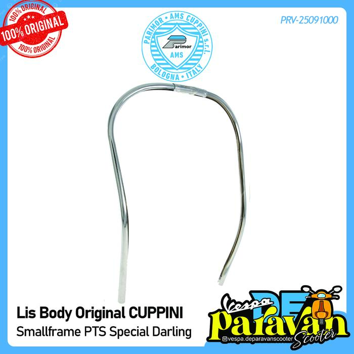 Jual Lis Bodi Botol Layar Sayap Legshield CUPPINI Vespa PTS Special ...