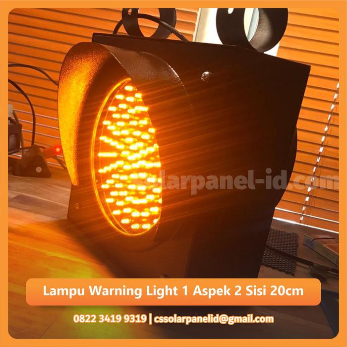 Jual Lampu LED Warning Light Solarcell 1 Aspek 2 Sisi 20cm - Kota Surabaya - Solar Panel ID ...