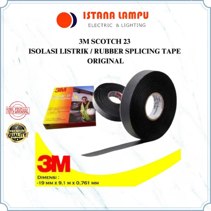 Jual 3M SCOTCH 23 ISOLASI LISTRIK / RUBBER SPLICING TAPE ORIGINAL ...