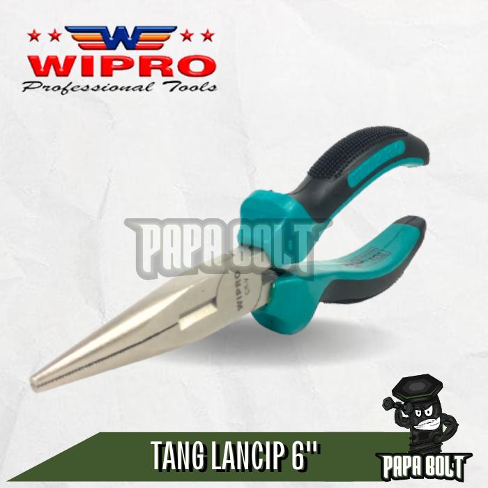 Jual WIPRO Tang Lancip 6 Inchi CR-V / Long Nose Pliers / Tang Cucut 6 ...
