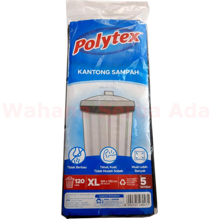 Jual POLYTEX Kantong Plastik Sampah Ukuran Extra Besar XL 100 X 120 cm ...