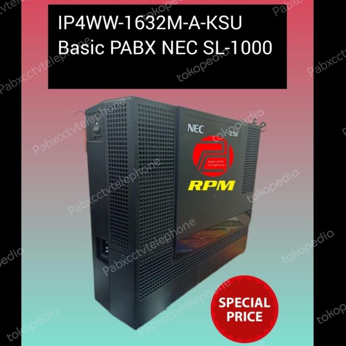 Jual IP4WW-1632M-A-KSU MAIN UNIT PABX NEC SL-1000 Basic : 4 PTT / 8 Ext ...