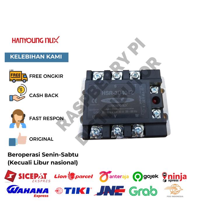 Jual HANYOUNG SSR Solid state relay 3PH 40A HSR 3D404Z NO FOTEK TSR 40DAH - Jakarta Barat ...