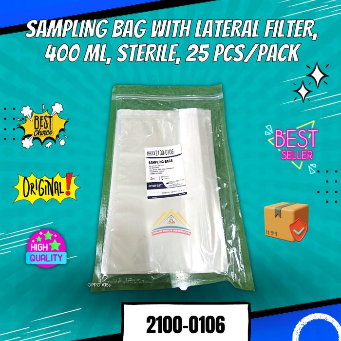 Jual Sampling Bag with Lateral Filter, 400 ml, Sterile, 25 Pcs/Pack - Kab. Bogor - Gudang Kimia ...