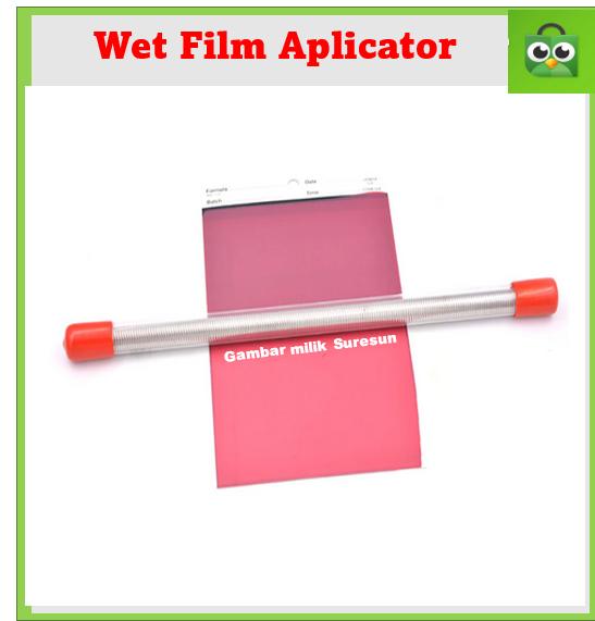 Jual 240mm Wet Film Applicator Wire Bar Coater Stainless Steel Scraper ...