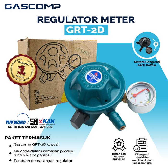 Jual REGULATOR STARCAM METER SC-23M SNI Tekanan Rendah / Regulator LPG ...