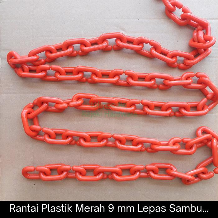 Jual Rantai Plastik tebal 9 mm Rantai Antrian / Baju / Rantai Talang ...