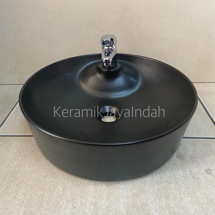 Jual WASTAFEL JE003 WASTAFEL MEJA WASTAFEL BULAT - HITAM DOFF - Kota ...