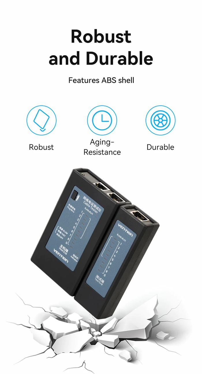 Jual Lan Tester Ethernet Rj45 Rj11 Vention Kefb0 Di Seller Velvet Store ...