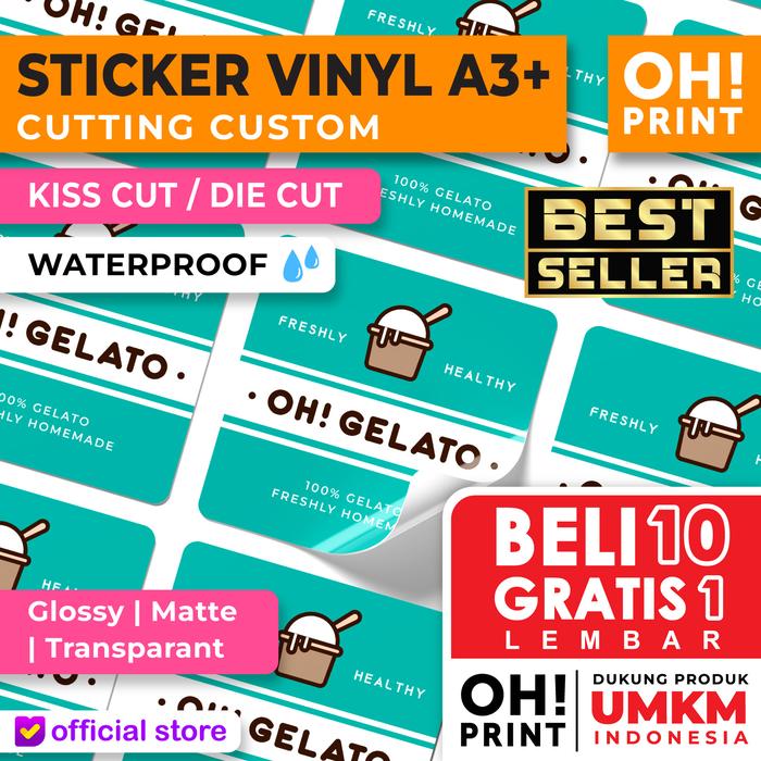Jual Cetak Stiker Vinyl | Sticker Label Produk Usaha & Online - Kota ...