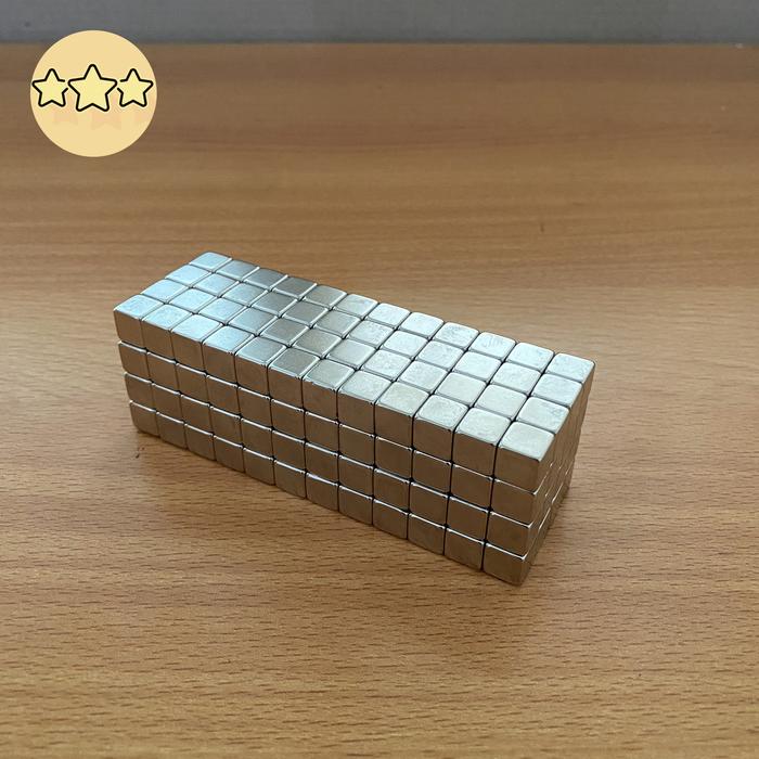 Jual Magnet Kubus 10x10x10mm Cube 10mm Kotak 10 neodymium 10x10x10 mm ...