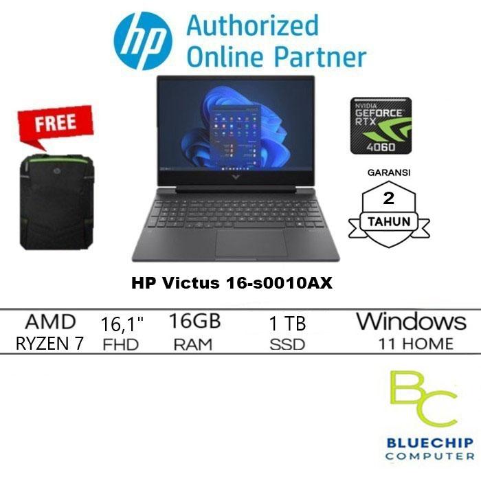 Jual LAPTOP HP Victus 16-s0010AX-R7-7840HS RTX 4060 16GB 1TB 16"FHD ...