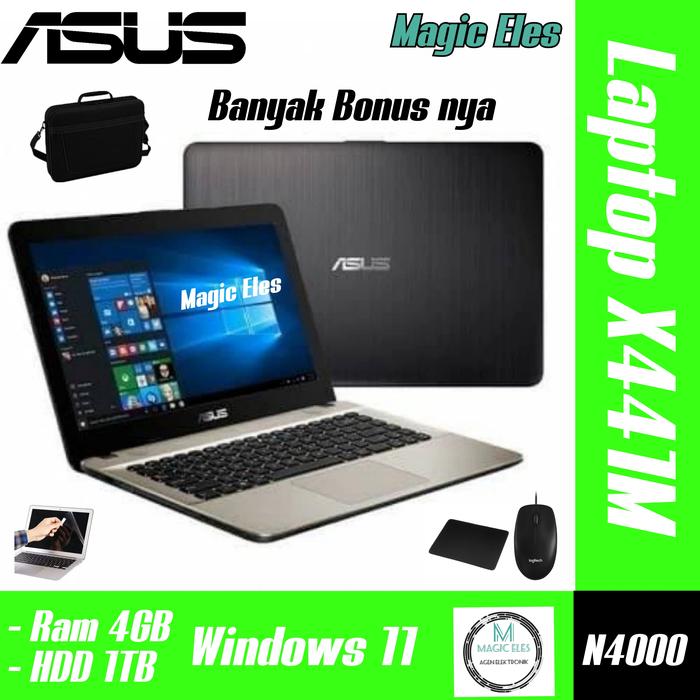 Jual Laptop Asus X441M intel Celeron Ram 4GB HDD 1TB Windows 11 X 441M ...