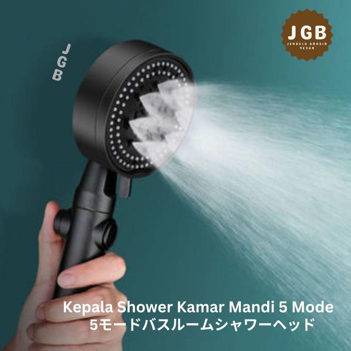 Jual Kepala Shower Kamar Mandi 5 Mode Adjustable - Hand Shower Head 5 Mode - Jakarta Barat ...