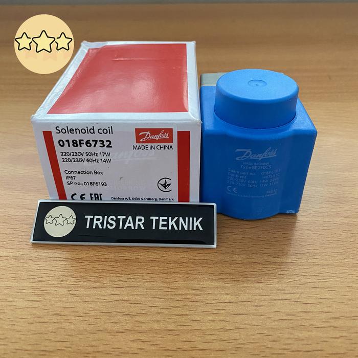 Jual 018F6732 SOLENOID COIL DANFOSS 14W DANFOS 17W p.n 018f6193 220V 220VAC - Jakarta Utara ...