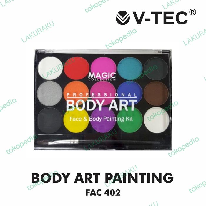Jual 15 COLOR FACE PAINT AND BODY PAINTING SET CAT KULIT WAJAH DAN ...