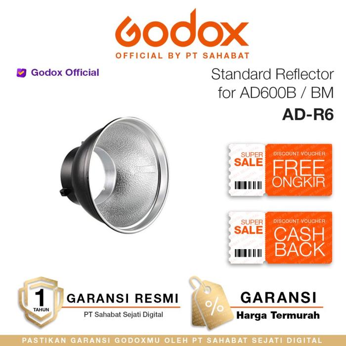 Jual Godox AD-R6 Reflector Standar dengan Diffuser & Grid untuk AD600B ...