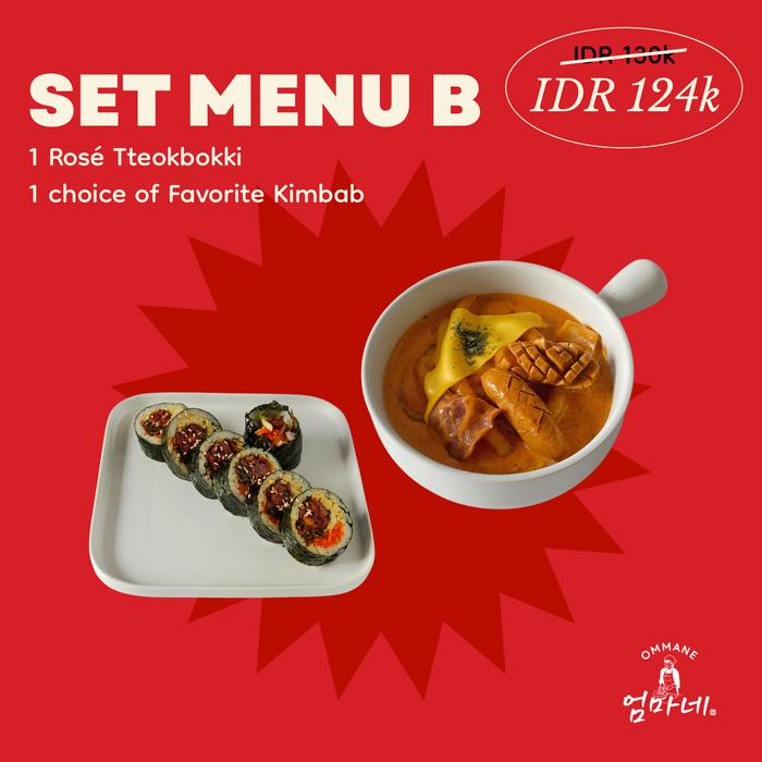 Jual Set Menu B (Kimbab / Kimbap & Tteokbokki / Tokpoki Korea) - Buldak ...