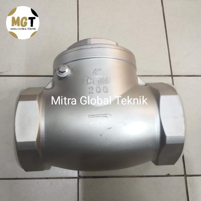 Jual 4" Inch Swing Check Valve Drat Stainless SS316 - Jakarta Barat ...