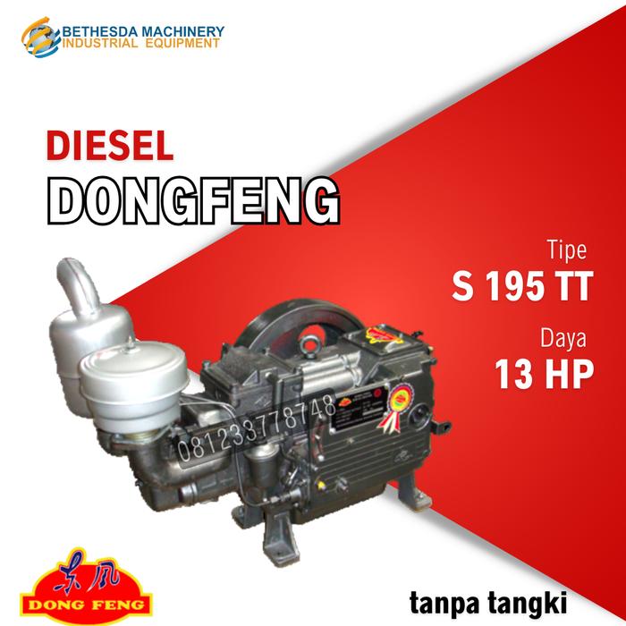 Jual Diesel Engine Penggerak 13 HP Tanpa Tangki Dongfeng S 195 TT ...