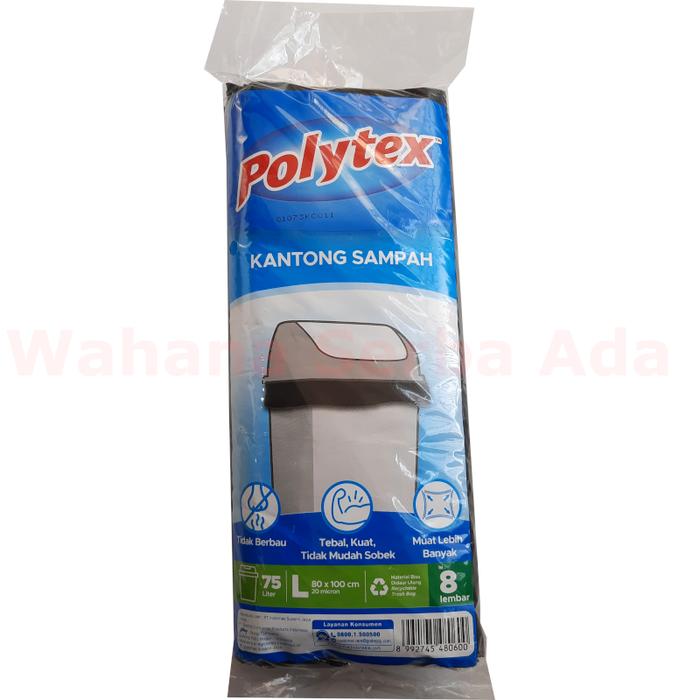 Jual POLYTEX Kantong Plastik Sampah Ukuran Besar L 80 X 100 cm - Jakarta Timur - Wahana Serba ...