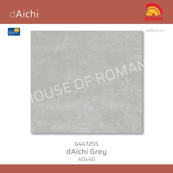 Jual ROMAN KERAMIK dAichi Grey 40x40 G447255 (ROMAN House of Roman ...