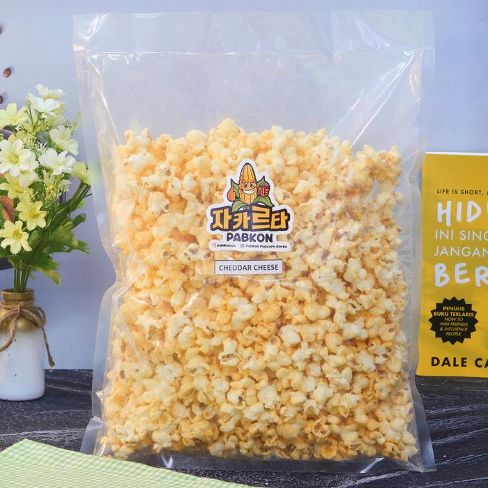 Jual Pabkon Popcorn Korean Cheddar Cheese, Salty Cheese Medium ...
