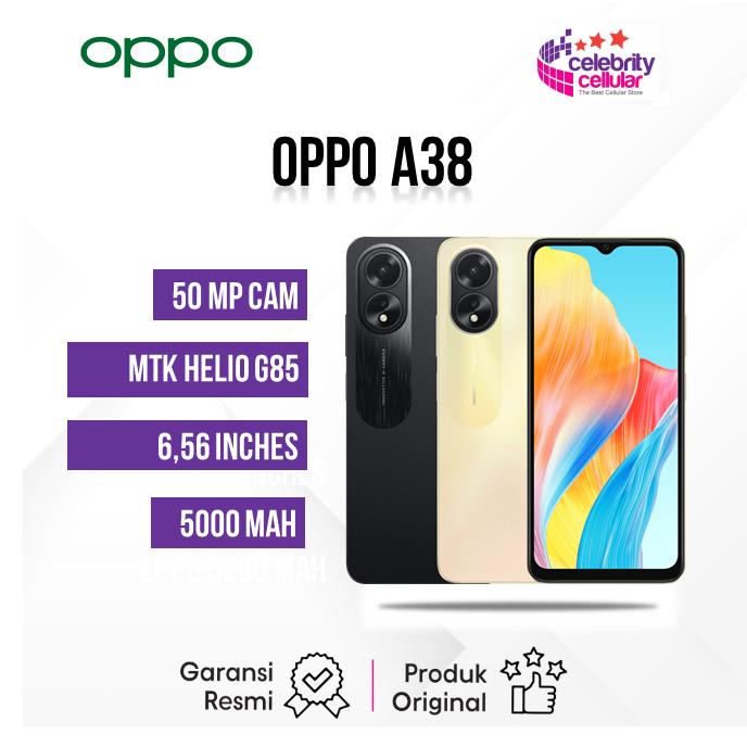 Jual OPPO A38 RAM 4 ROM 128GB GARANSI RESMI - Kab. Karangasem - Cellebrity cellular | Tokopedia
