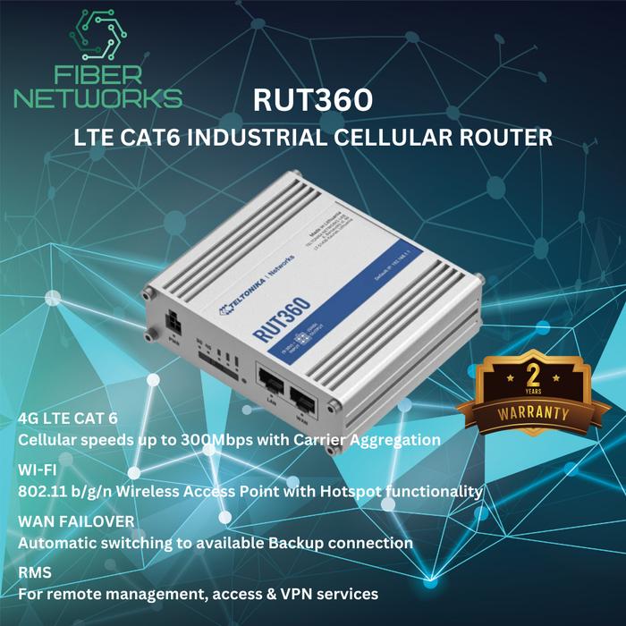 Promo TELTONIKA RUT360 4G LTE CAT 6 ROUTER WIFI BACKUP INTERNET Cicil 0 ...