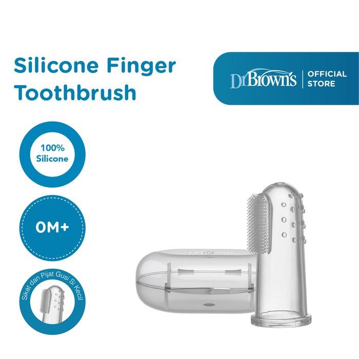 Jual Dr. Brown's Silicone Finger Toothbrush - Clear - HG010 - Kota ...