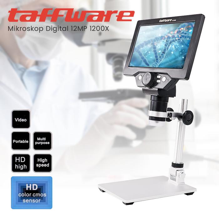 Jual Mikroskop Microscope Digital 12 MP 1200 X with Monitor 7 inch ...