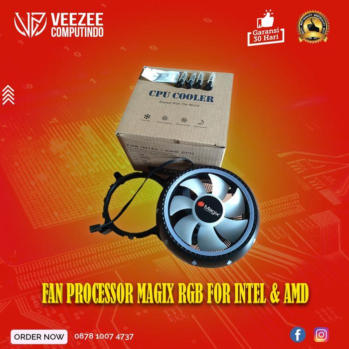Jual Magix HSF Cooler RGB / Fan Processor Cooling 12" new for Intel AMD ...