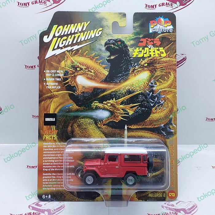 Jual Johnny Lightning Godzilla VS Ghidorah 1980 Toyota Land Cruiser Red ...