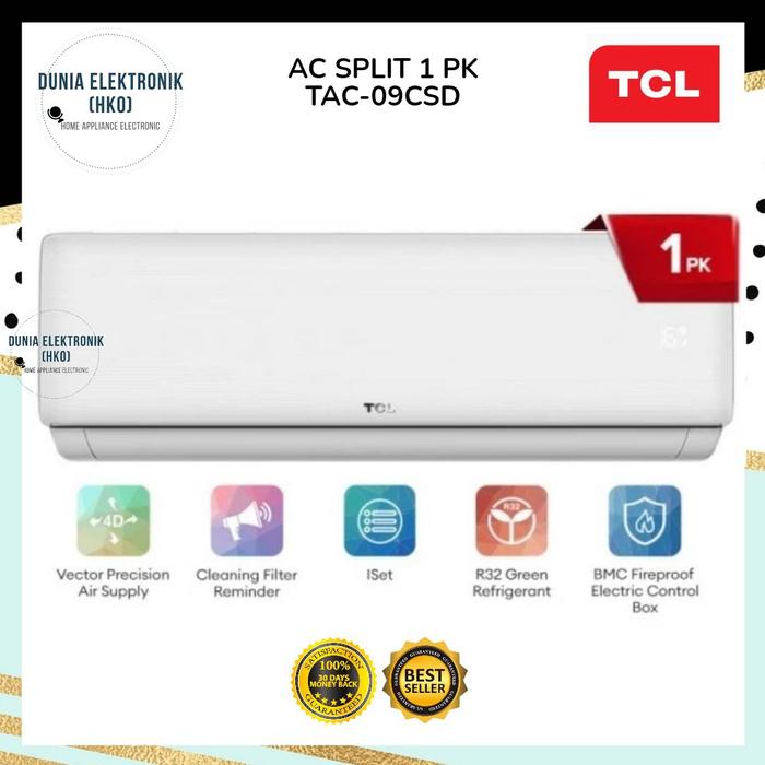 Promo AC TCL 1 PK TAC-09CSD/XS Standar Low Watt | tcl tac09csd tac 09 ...