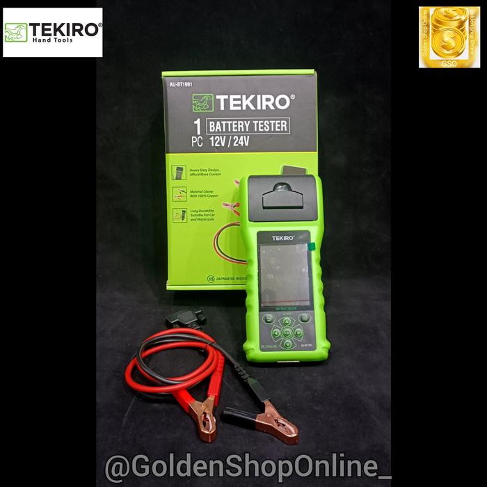 Jual Tekiro Alat Test Aki 12V / 24V + Print Out Hasil Tes (AU-BT1991 ...
