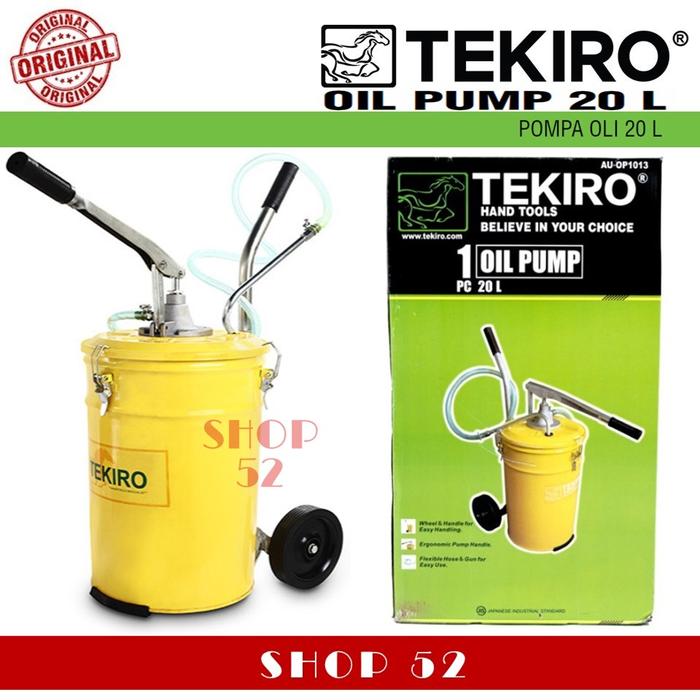 Jual TEKIRO Pompa Oli Manual 20 Liter / Oil Pump 20L / Hand Oil Pump 20 ...