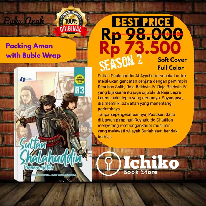 Jual KOMIK SULTAN SHALAHUDDIN JILID 03 Prahara Hattin/ Al Kautsar ORIGINAL - Kota Depok - Ichiko ...