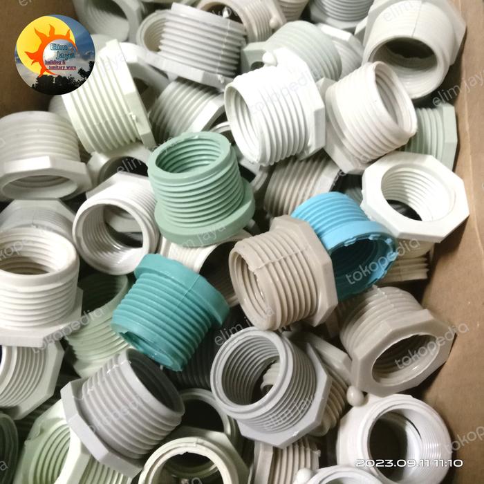 Jual vlok ring bahan kuningan ukuran ½" X ¾" // nepel over drat - PVC ...