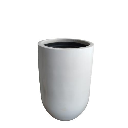 Jual POT KAPSUL POT GERABAH TANAH LIAT PUTIH HITAM BINTIK D 55 TINGGI ...