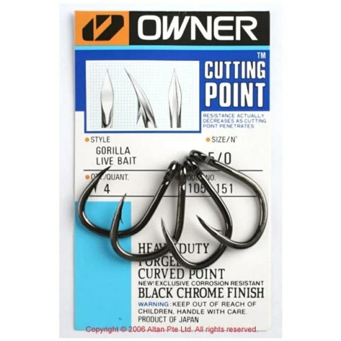 Jual MATA KAIL OWNER CUTTING POINT / HOOK OWNER GORILLA LIVE BAIT ...
