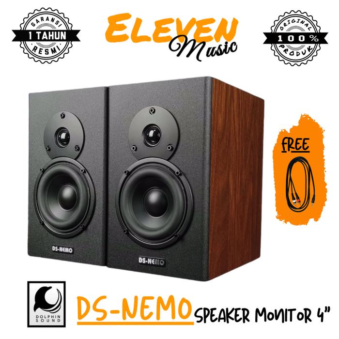Jual Speaker Flat Monitor Dolphin Sound DS-NEMO Speaker Monitor 4 inch ...
