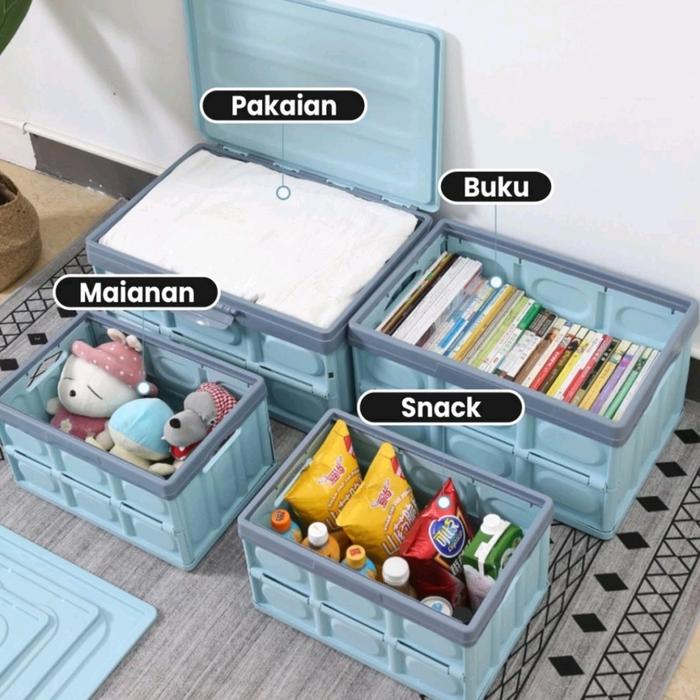 Jual AZ Kotak Lipat Kontainer Plastik Serbaguna Storage Box Multifungsi ...