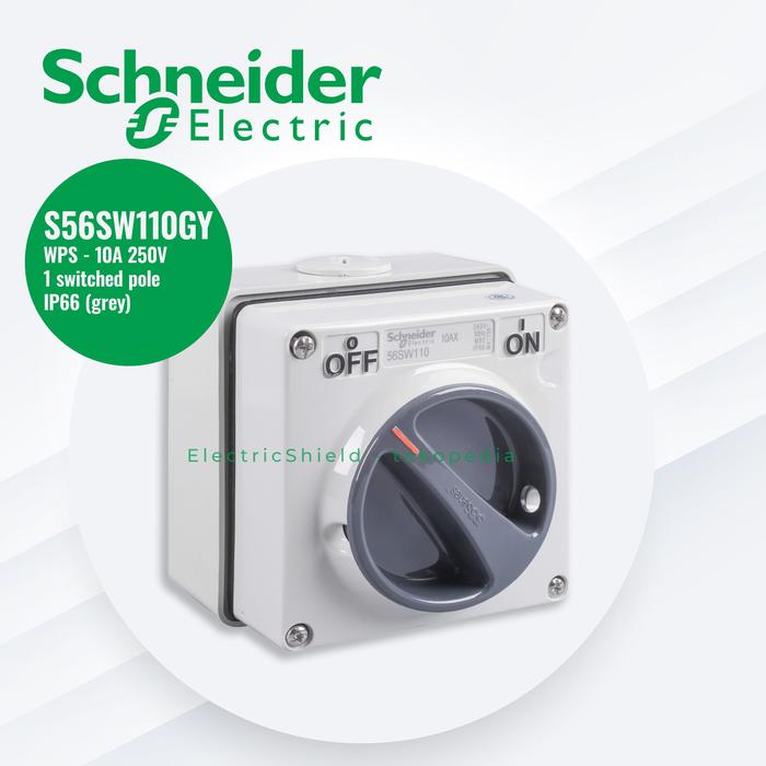 Jual Isolating switch S56SW110GY WPS 10A 250V 1 switched pole IP66 ...