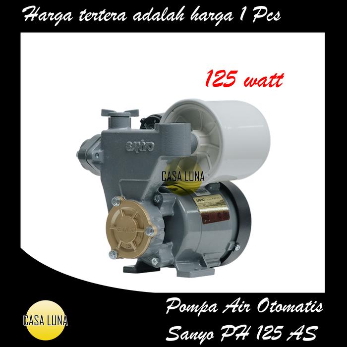 Jual Pompa Air Sanyo Otomatis 125 Watt PH 125AS Water Pump Auto PH125AS ...
