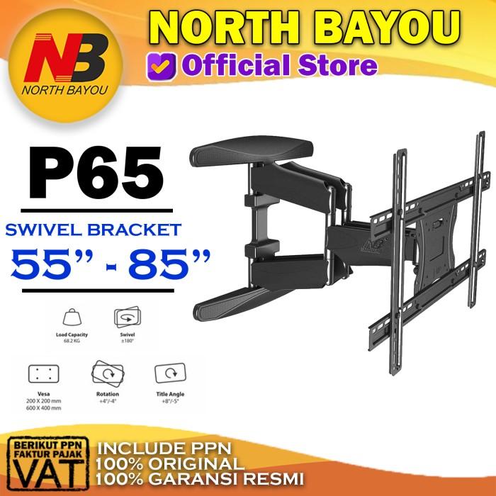 Promo Bracket TV LCD LED North Bayou NB P65 P-65 Heavy duty SWIVEL ...