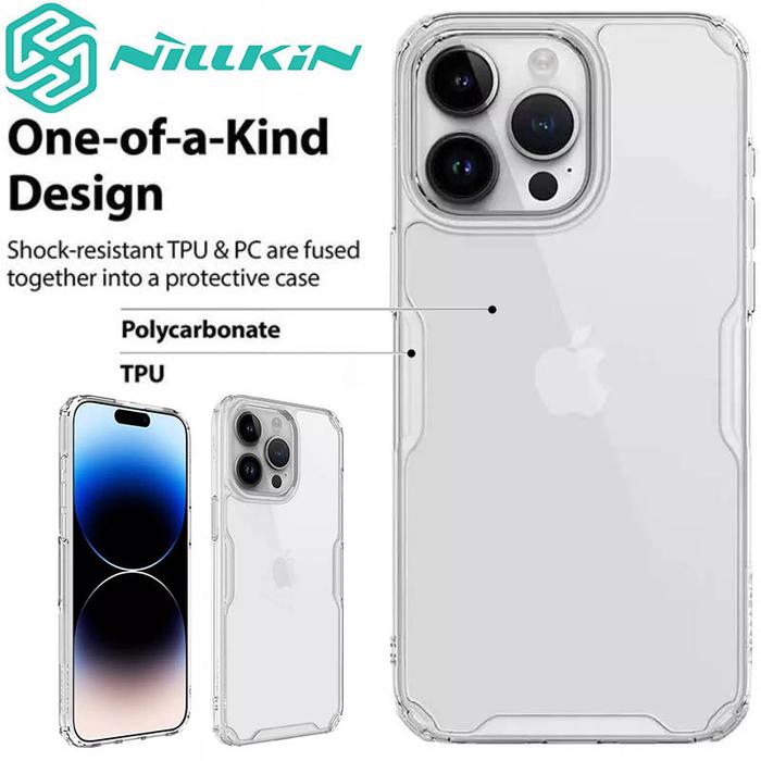 Promo Nillkin Nature Pro Case iPhone 15 Pro - Acrylic Clear Casing ...