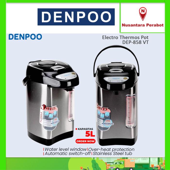 Jual DENPOO DEP-858 VT Electro Pot / Termos Listrik 5 Liter - Jakarta Selatan - Nusantara ...