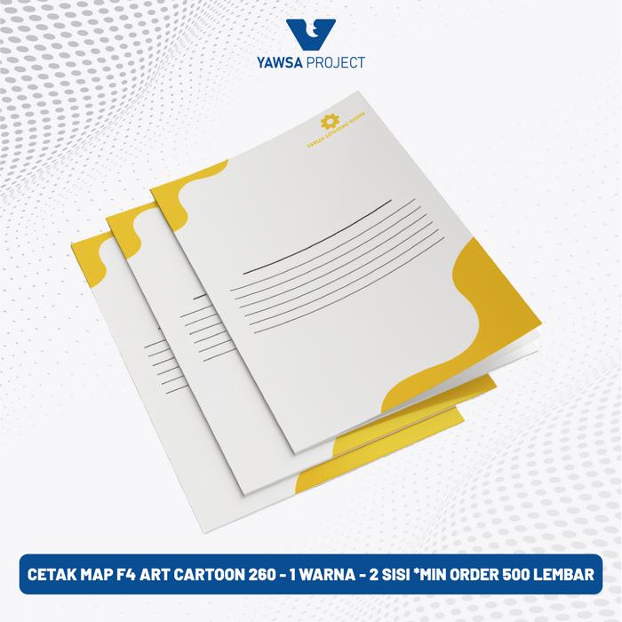 Jual Cetak Map Folder Perusahaan F4 Art Cartoon 260 1 Warna 2 Sisi *MO ...