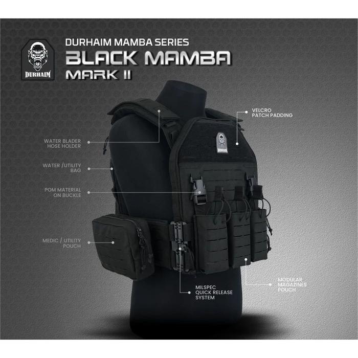 Jual ROMPI DURHAIM BLACK MAMBA MARK II | BODY VEST | ROMPI TACTICAL ...